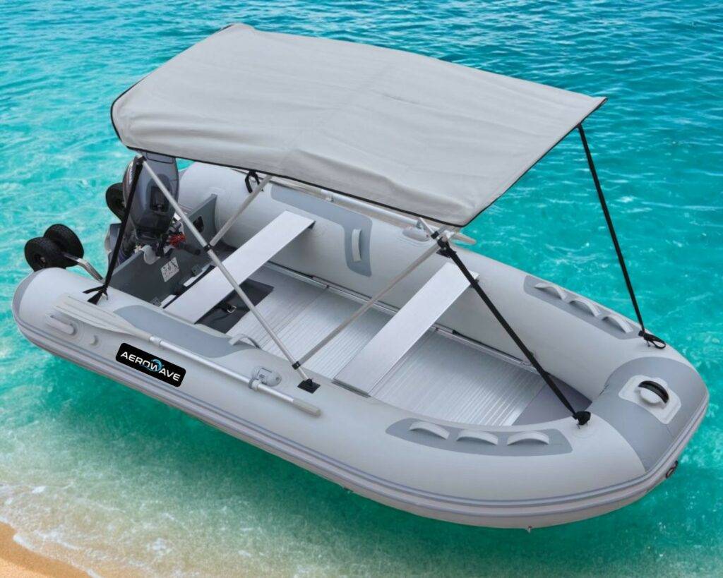 Aerowave 420 Sports Boat Package - Boat + Full Bimini + Blue Water Kit ...